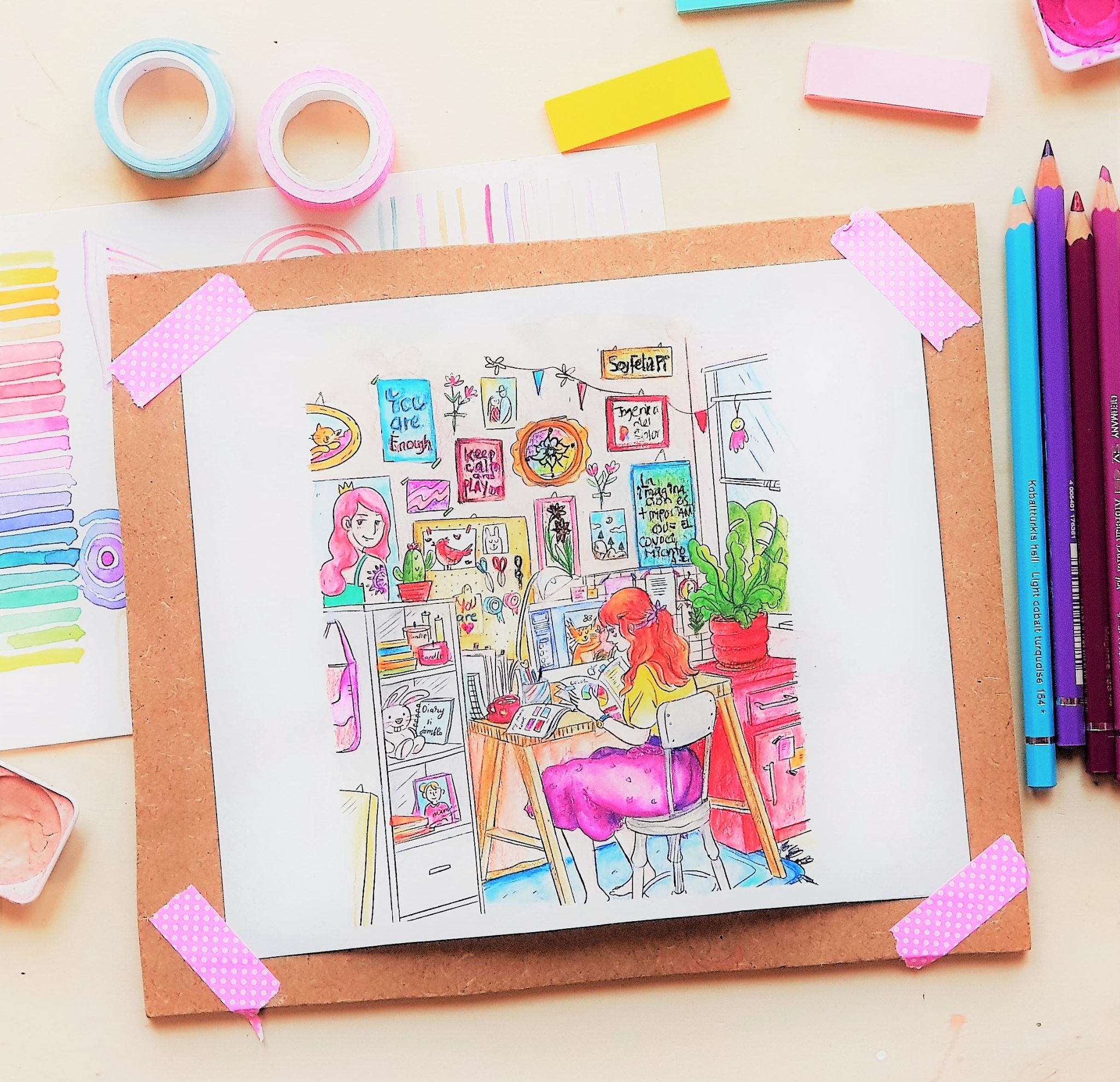 Día 11: Aprende a Pintar una lámina jugando con tu Creatividad ...